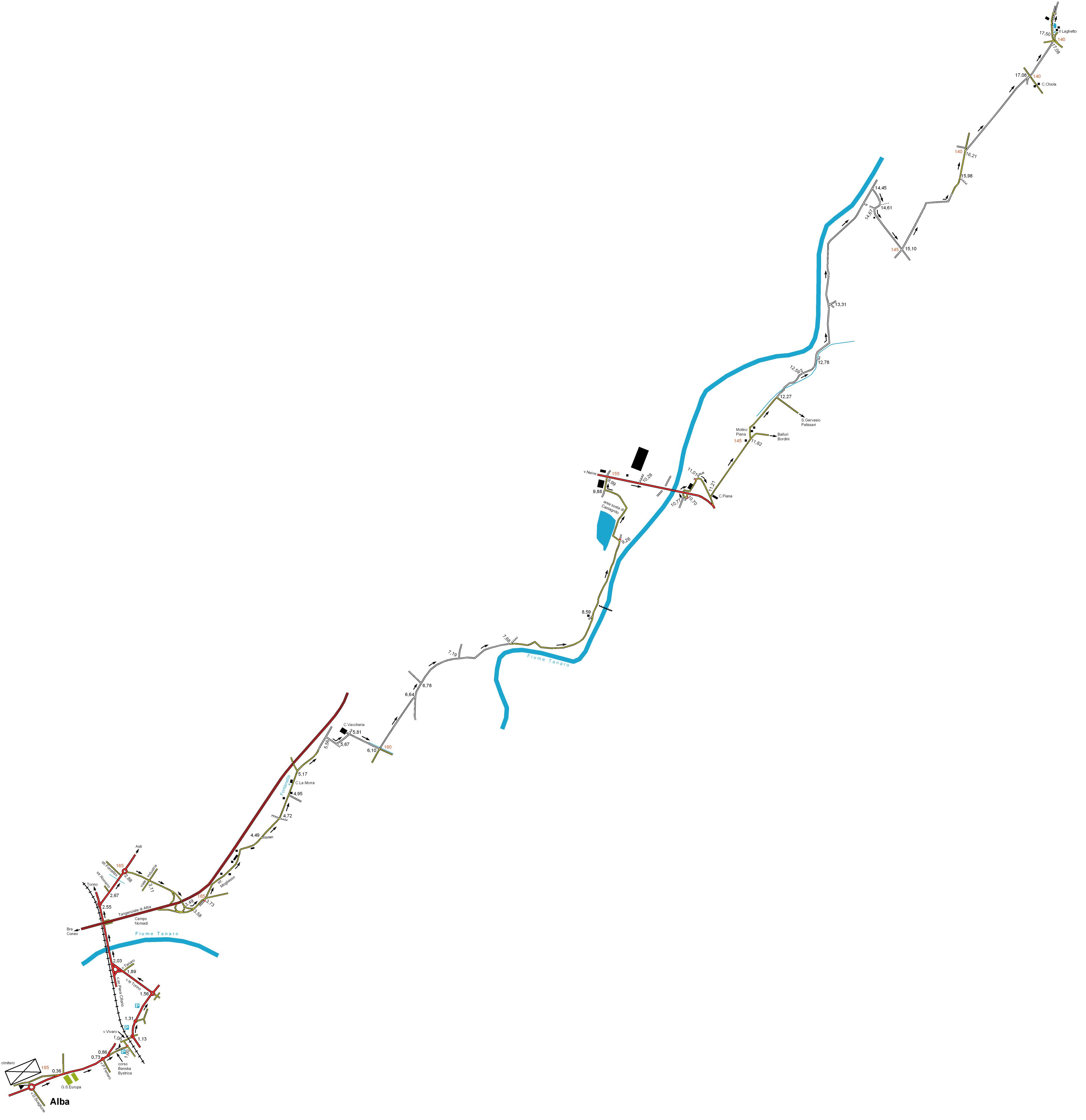 Mountain bike Piemonte - Il Tanaro tra Alba e Asti